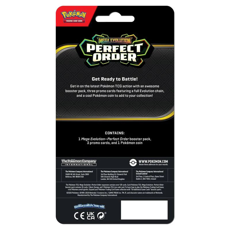 Pokemon - Mega Evolution - Perfect Order - Premium Checklane Blister ...
