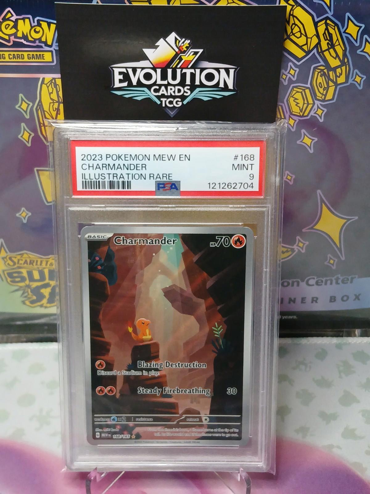 Pokemon TCG Charmander 168/165 151 IR Illustration Rare 2023 English P ...