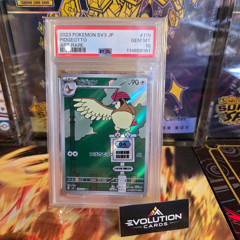 2023 Pokemon SV3 JP Pidgeotto Art Rare Graded Card PSA 10 GEM MINT ...
