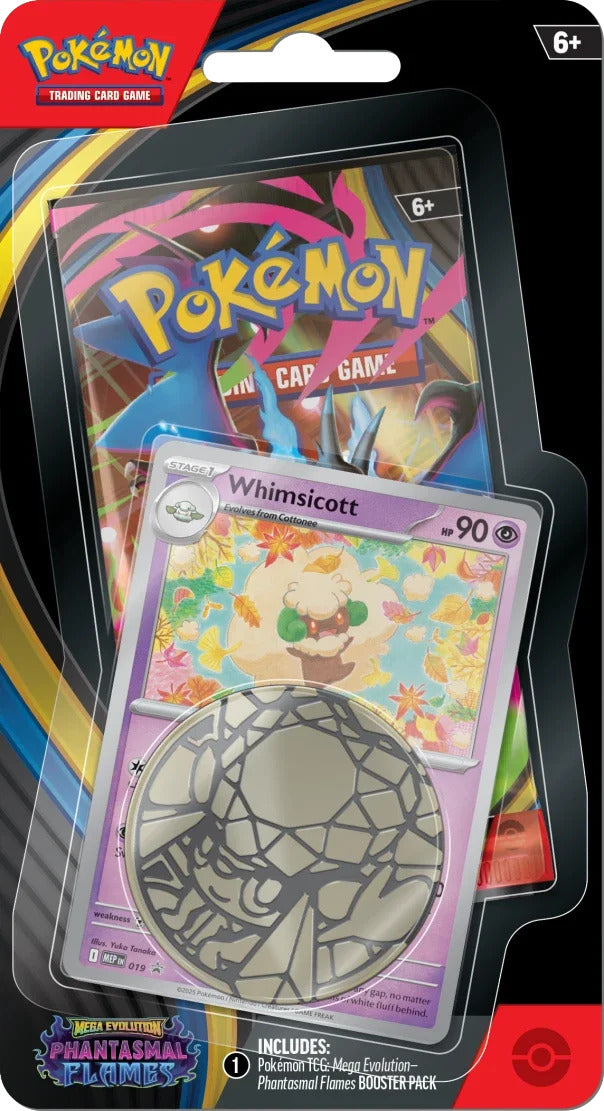 Pokemon TCG: Phantasmal Flames Checklane Blister Whimsicott – Evolution ...